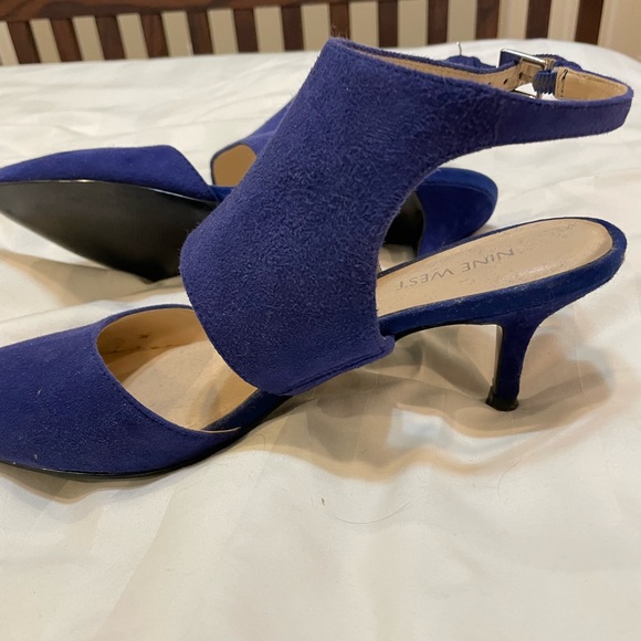 Nine West | Shoes | Nine West Blue Suede Dress Shoes | Poshmark
